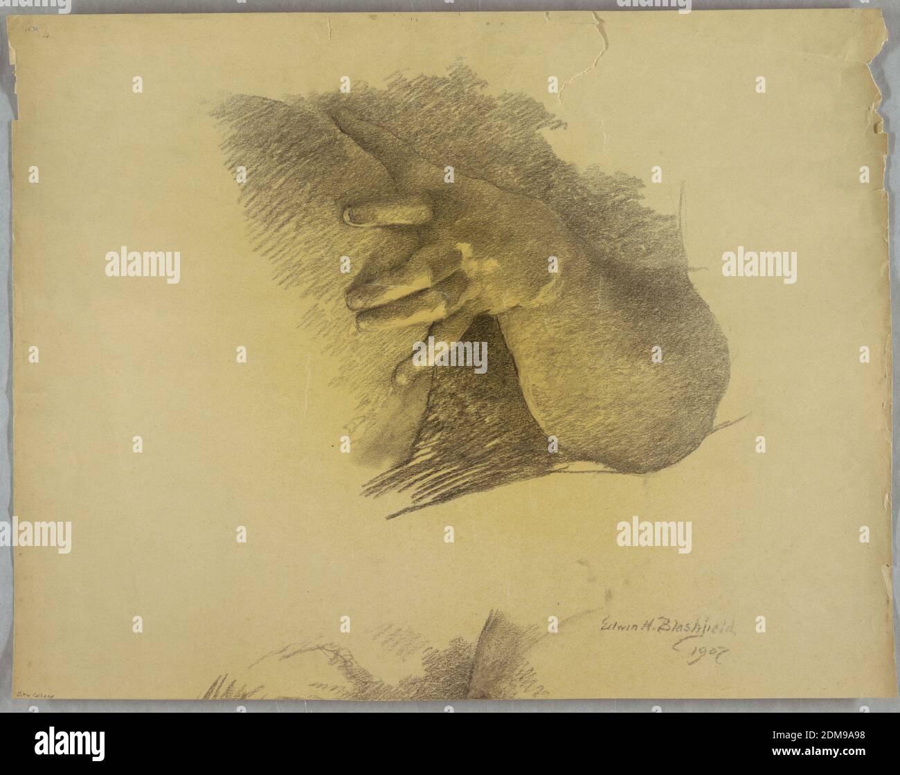 Study of Arm and Hand, Edwin Howland Blashfield, American, 1848–1936 ...