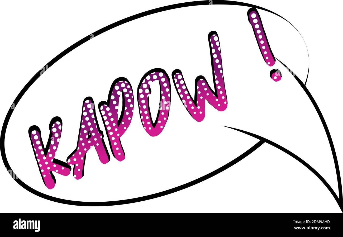 Kapow comic hi-res stock photography and images - Alamy