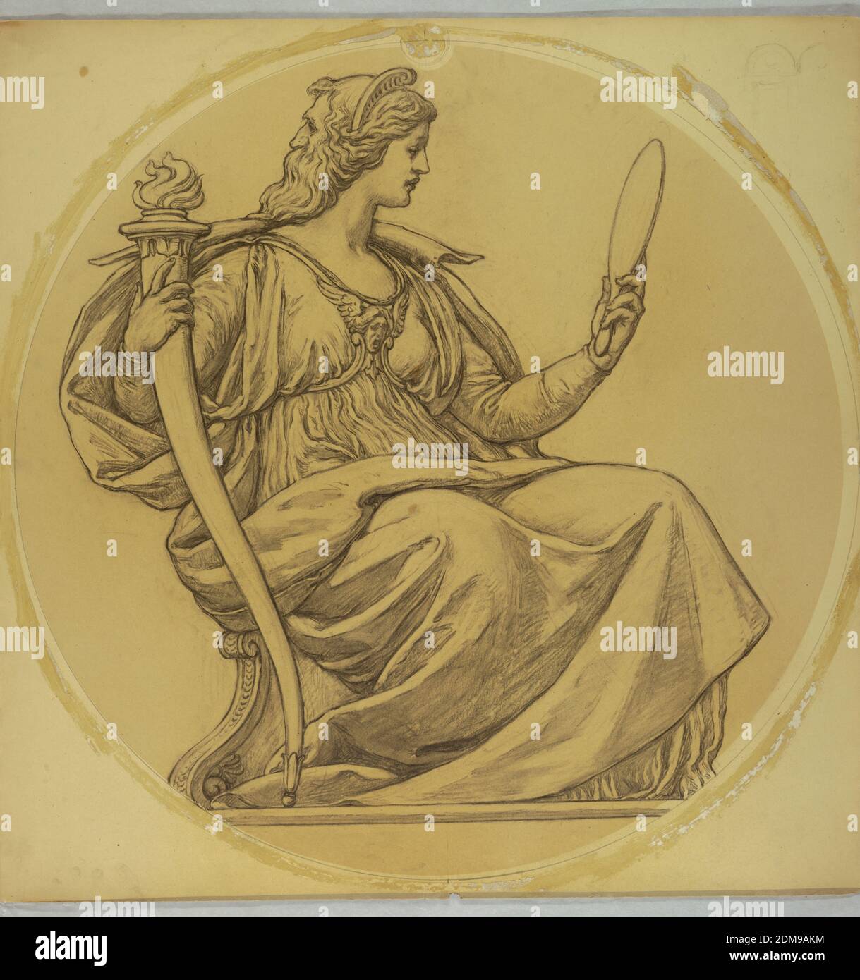 Study for 'Prudence,' Lunette in Hudson County Courthouse, Jersey City ...