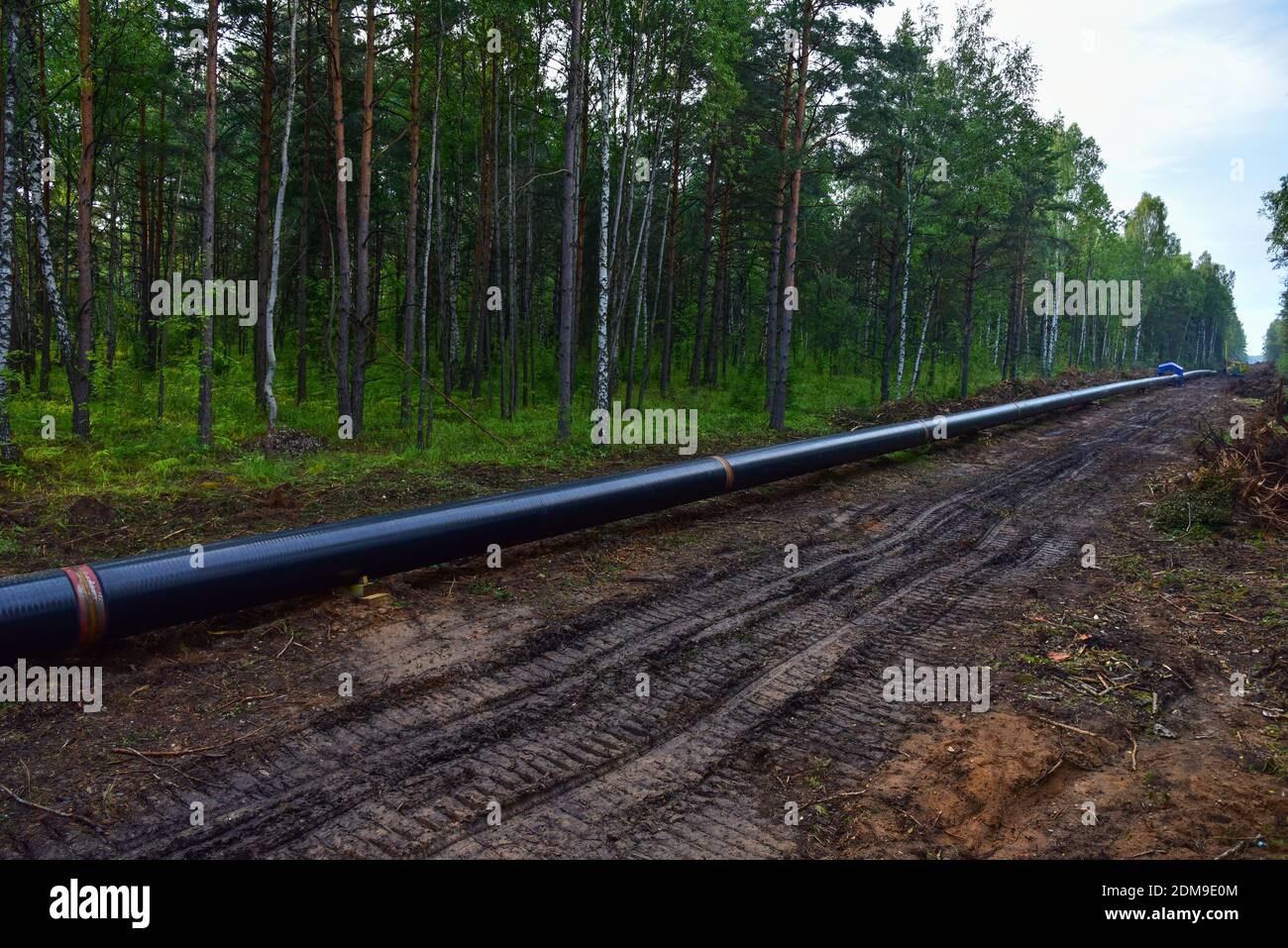 Construction Gas Pipeline Project. Natural Gas and Crude oil ...