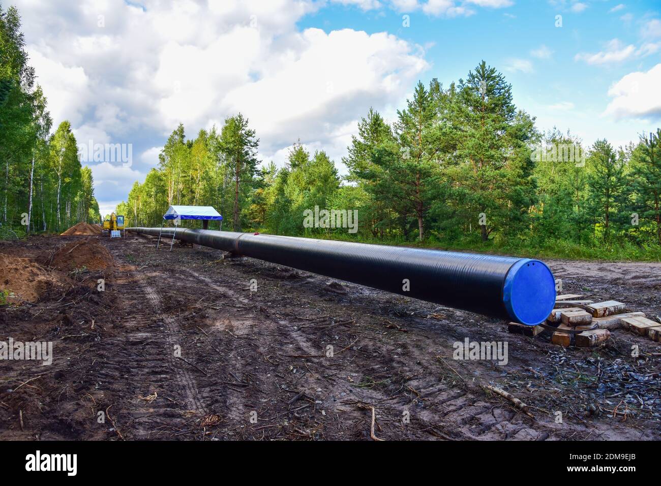 Construction Gas Pipeline Project. Natural Gas and Crude oil ...