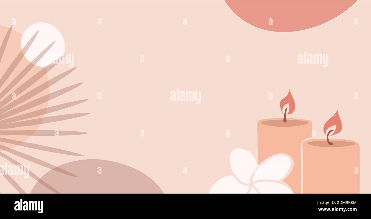 Candles zen spa wellness Stock Vector Images - Alamy