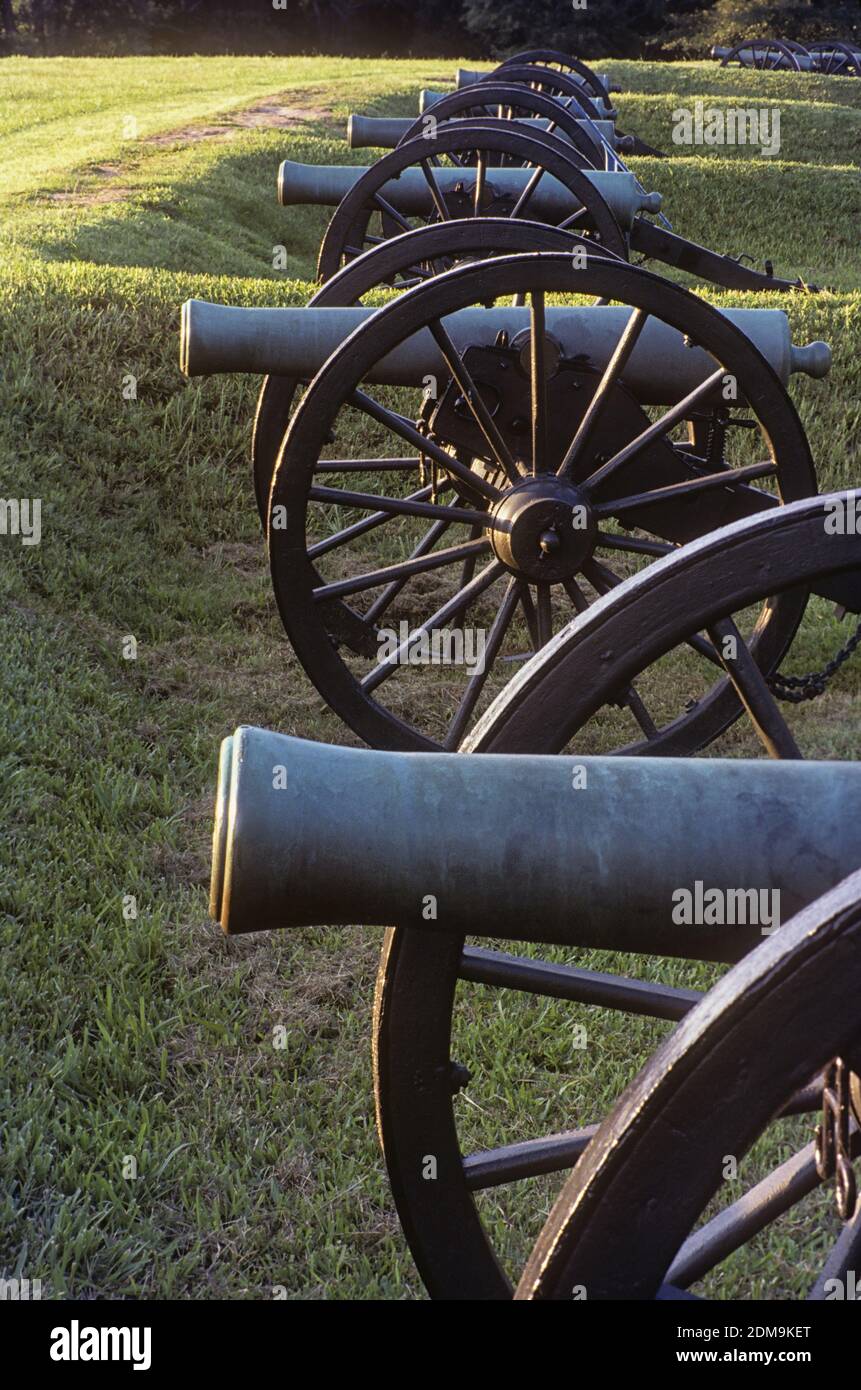 Civil War era Napoleon cannons at Vicksburg National Military Park in ...