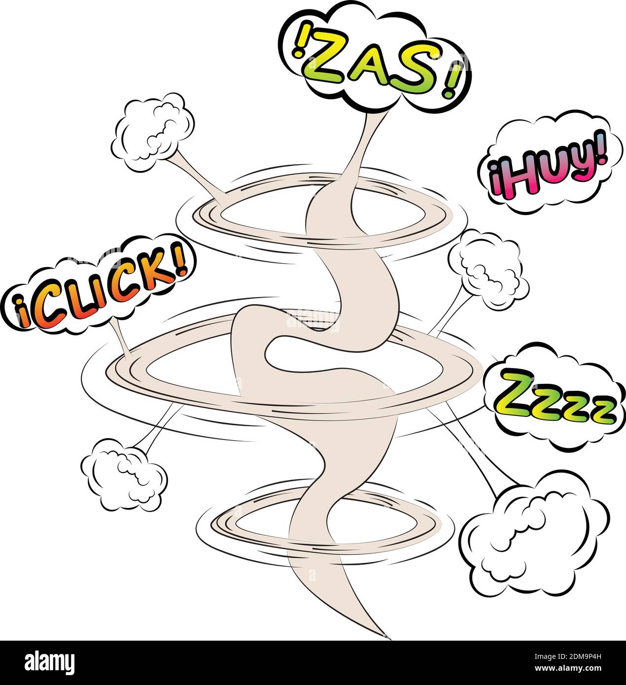 Swirl with comic expressions bubbles Stock Vector Image & Art - Alamy