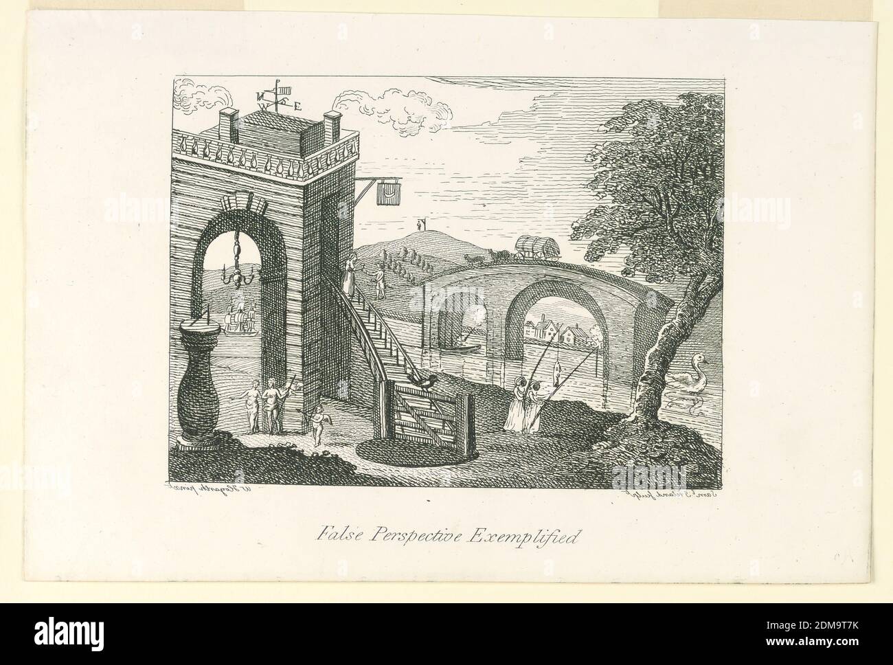 William hogarth false perspective hi-res stock photography and images ...