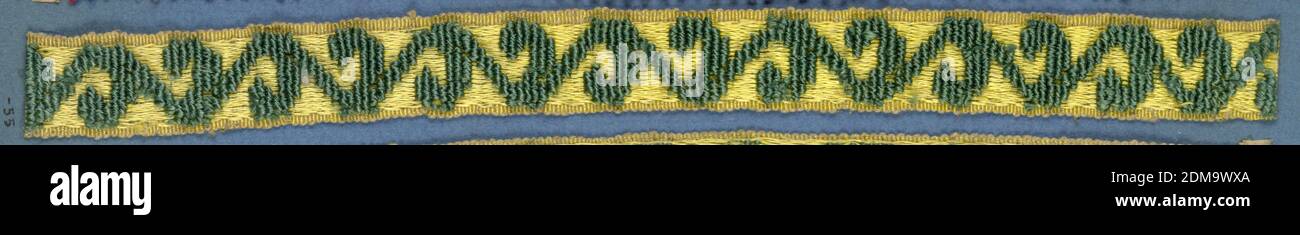 Trimming, Medium: silk Technique: uncut supplementary warp pile in a ...