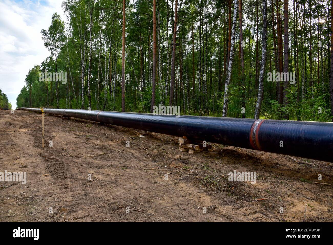 Construction Gas Pipeline Project. Natural Gas and Crude oil ...