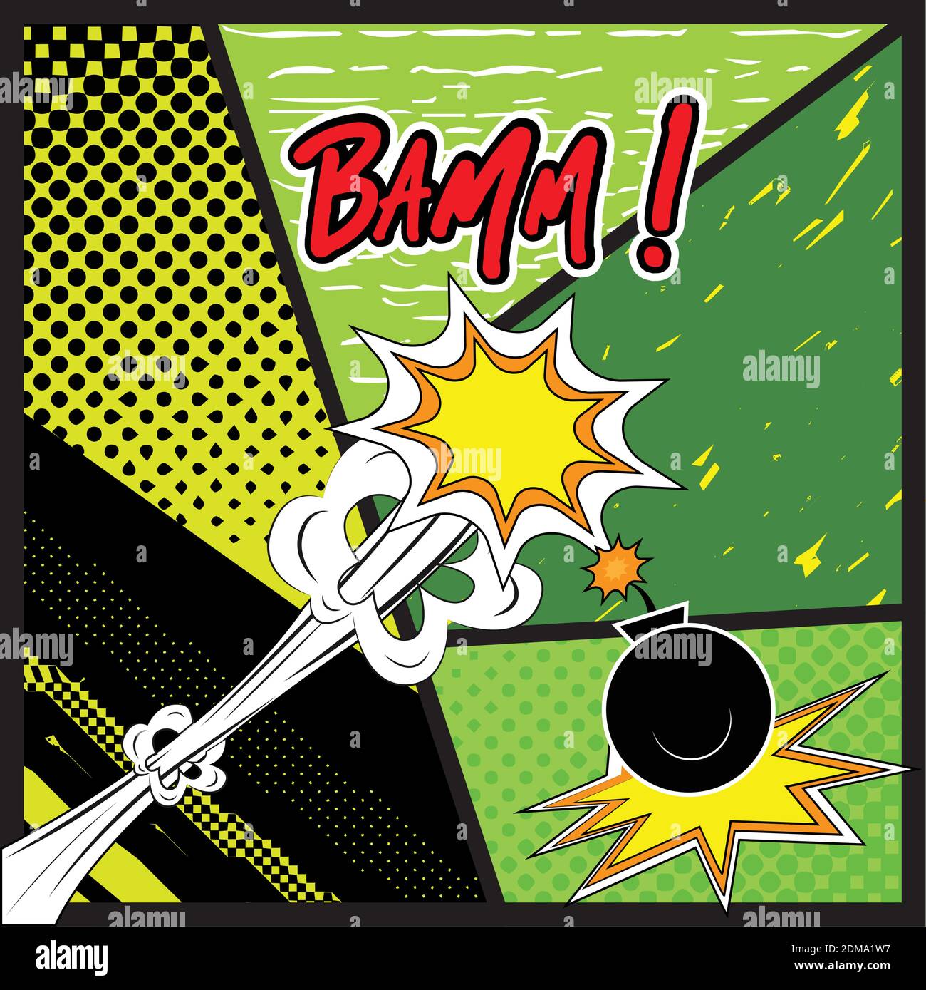 Bomb explosion comic book Stock Vector Images - Alamy