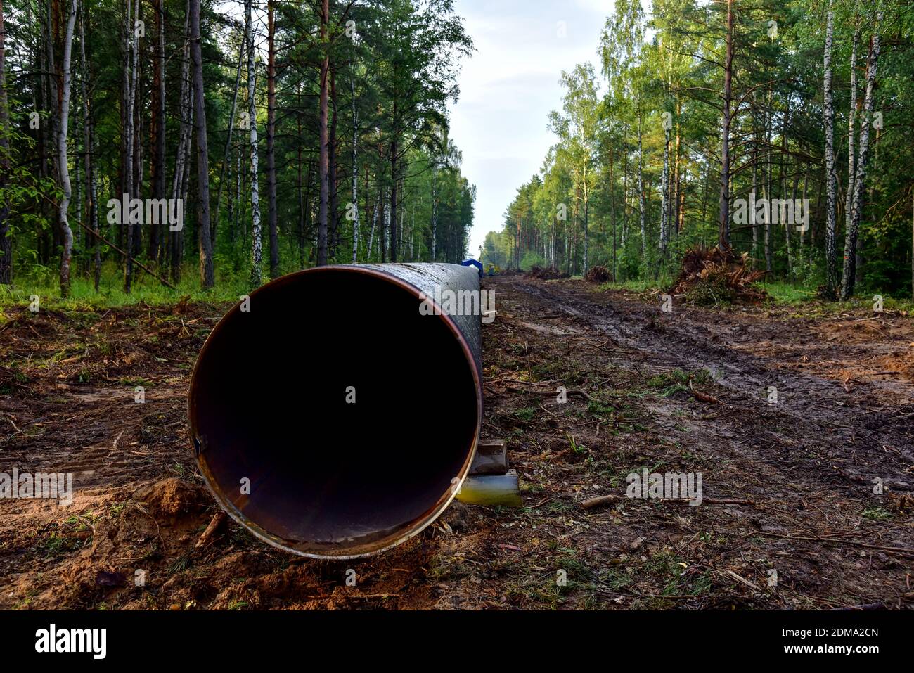 Construction Gas Pipeline Project. Natural Gas and Crude oil ...