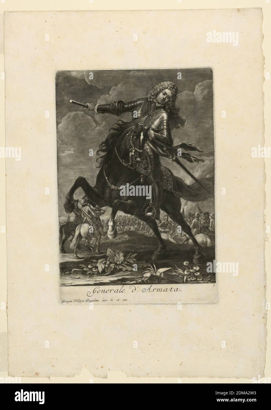 Suite of Cavalry Officers: General of the Army, Georg Philip Rugendas ...
