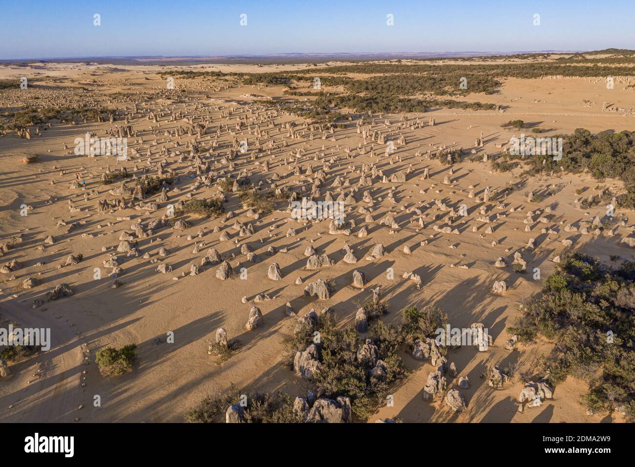 Sunset over the Pinnacles desert in Australia Stock Photo - Alamy