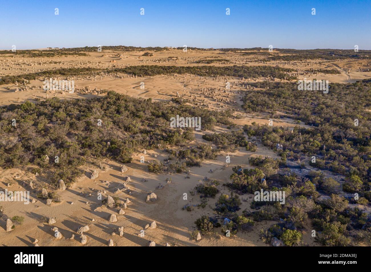 Sunset over the Pinnacles desert in Australia Stock Photo - Alamy