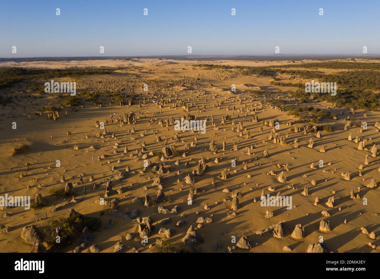 Sunset over the Pinnacles desert in Australia Stock Photo - Alamy