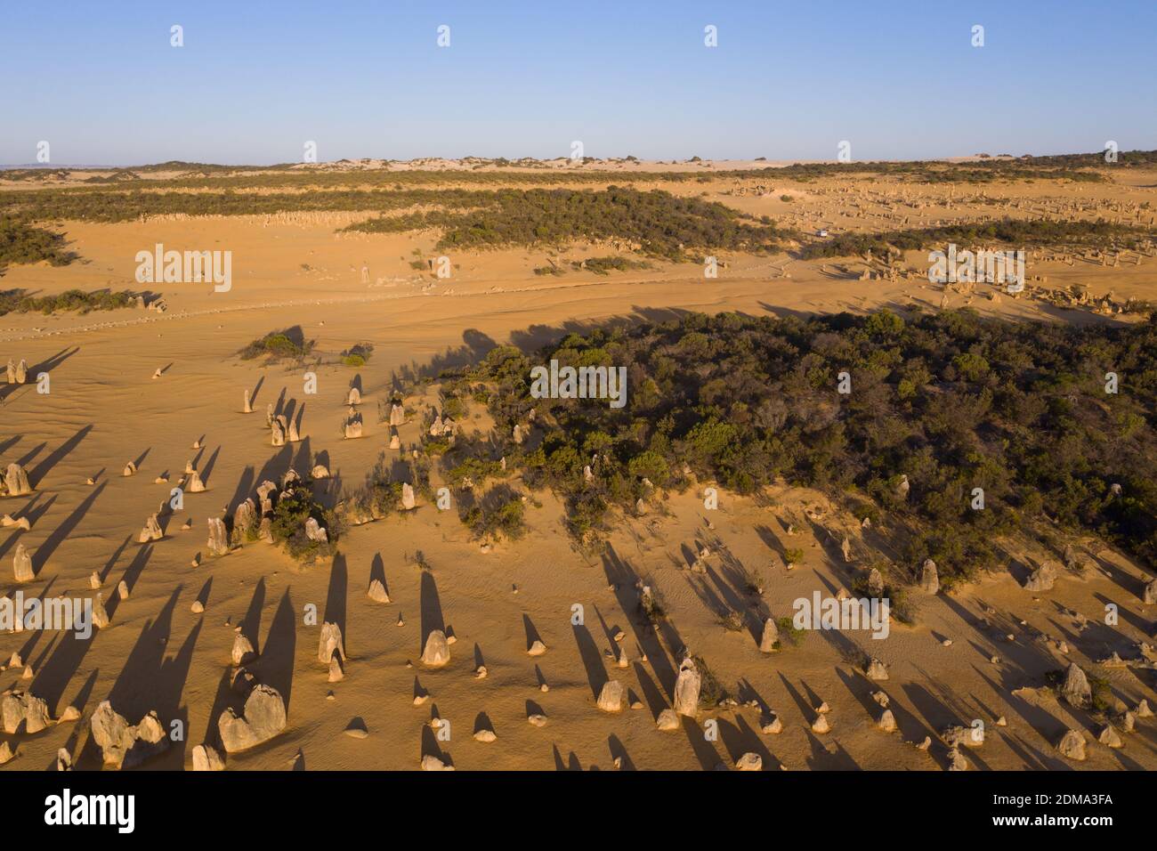 Sunset over the Pinnacles desert in Australia Stock Photo - Alamy