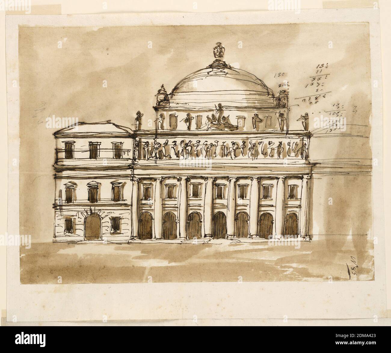 Drawing elevation mansion hi-res stock photography and images - Alamy