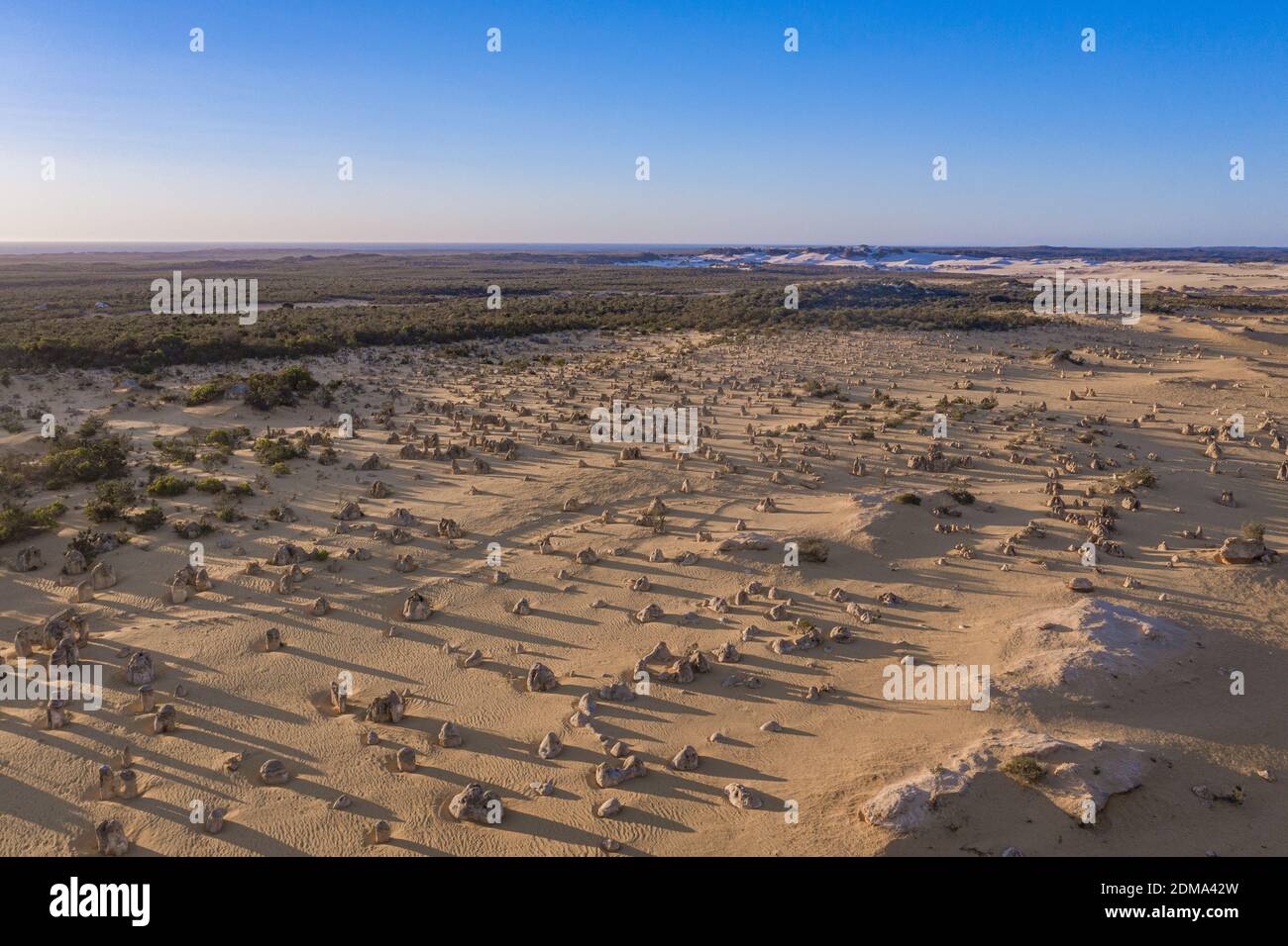 Sunset over the Pinnacles desert in Australia Stock Photo - Alamy