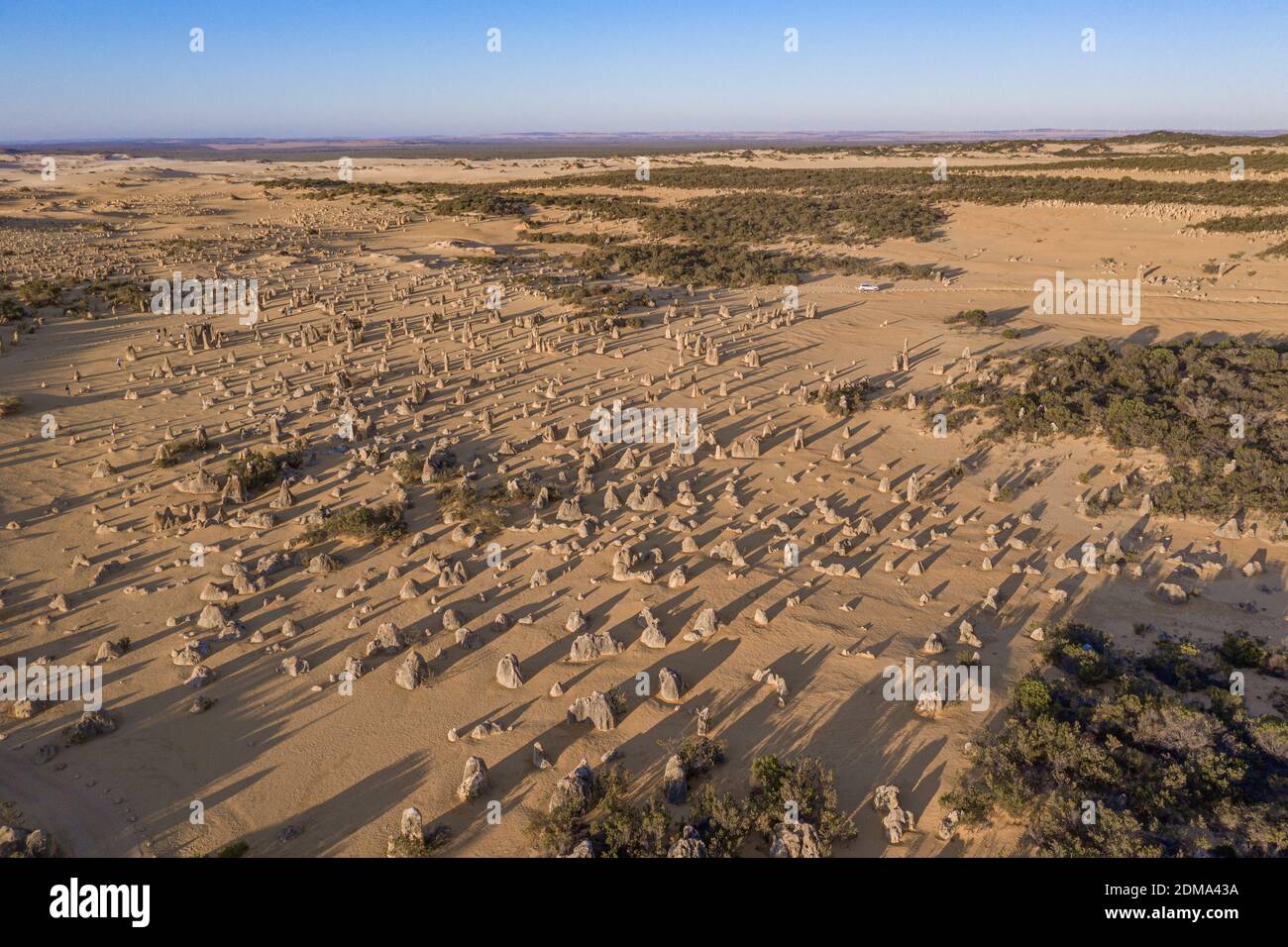 Sunset over the Pinnacles desert in Australia Stock Photo - Alamy