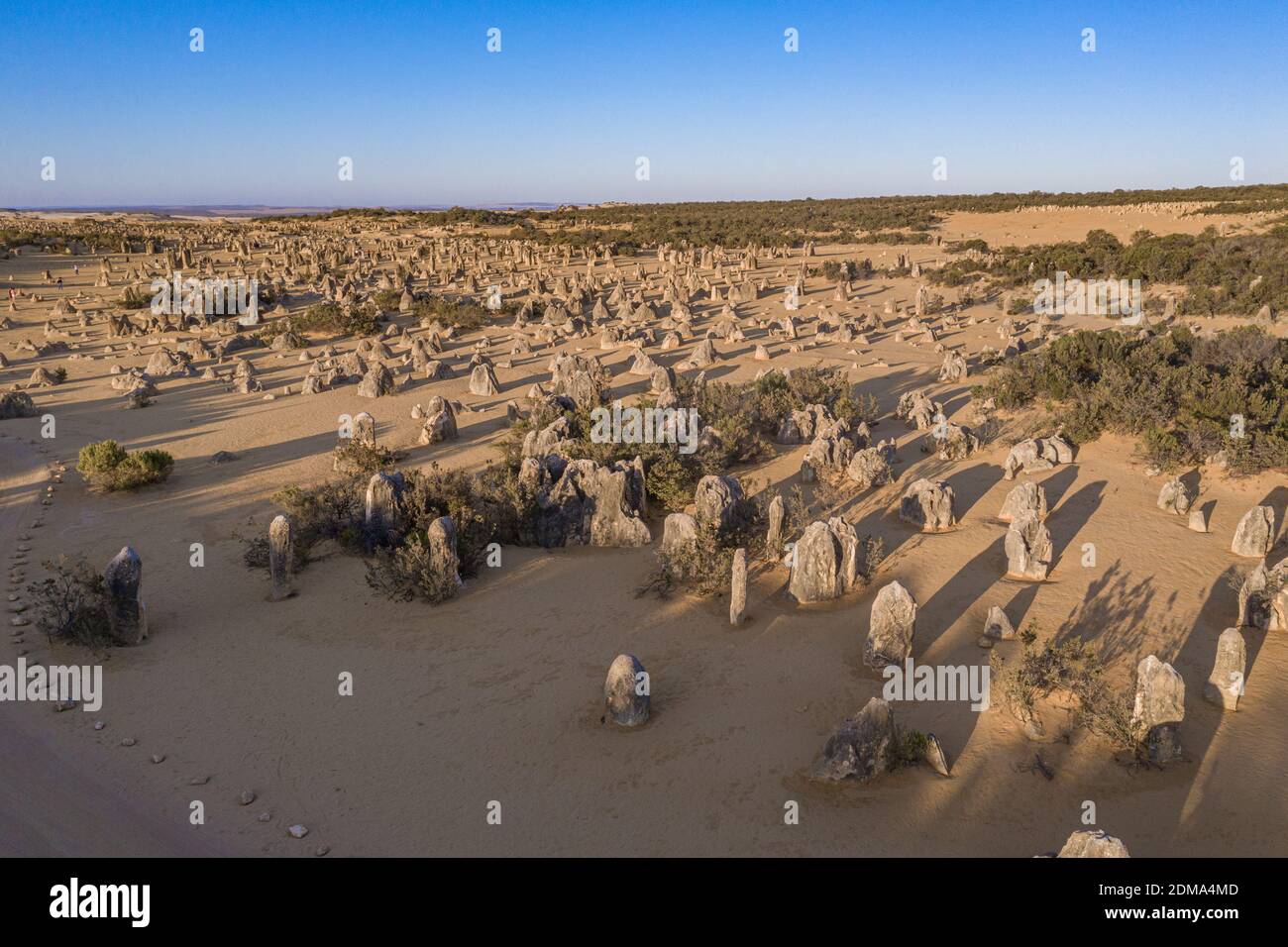 Sunset over the Pinnacles desert in Australia Stock Photo - Alamy