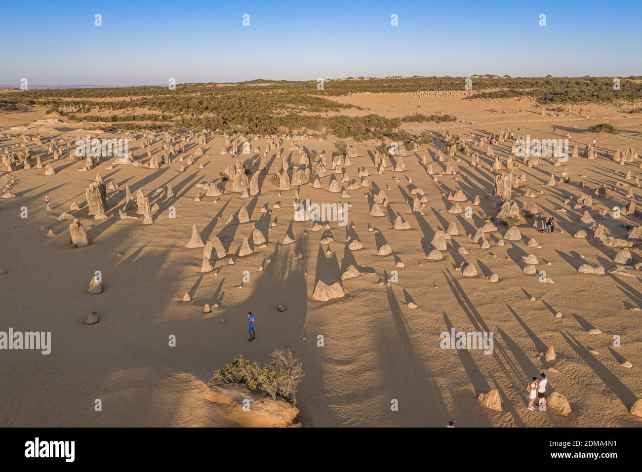 Sunset over the Pinnacles desert in Australia Stock Photo - Alamy