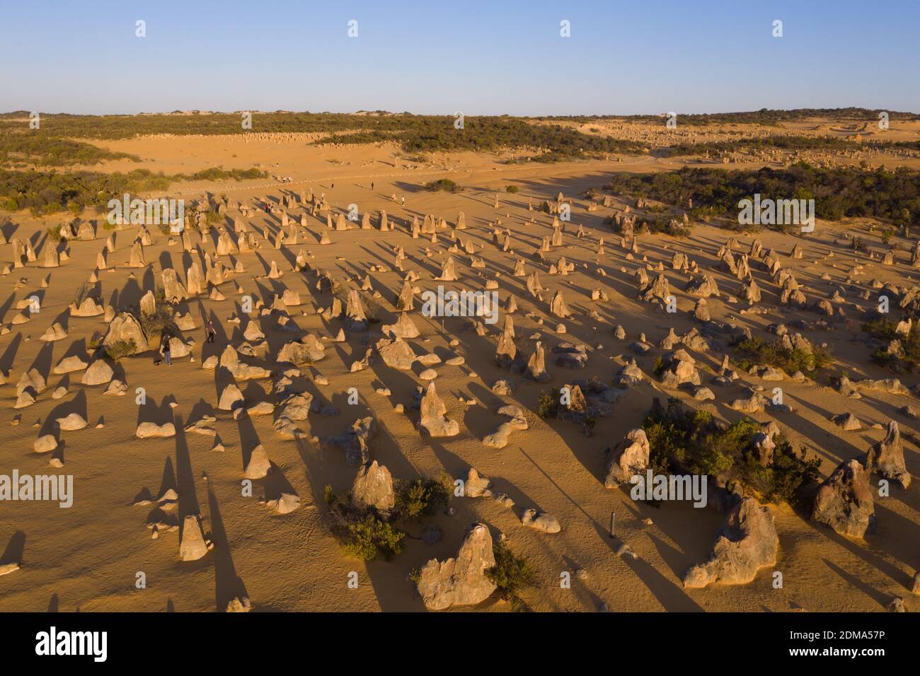 Sunset over the Pinnacles desert in Australia Stock Photo - Alamy