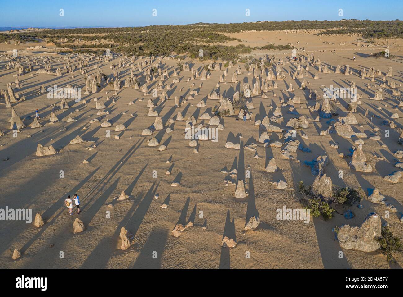 Sunset over the Pinnacles desert in Australia Stock Photo - Alamy