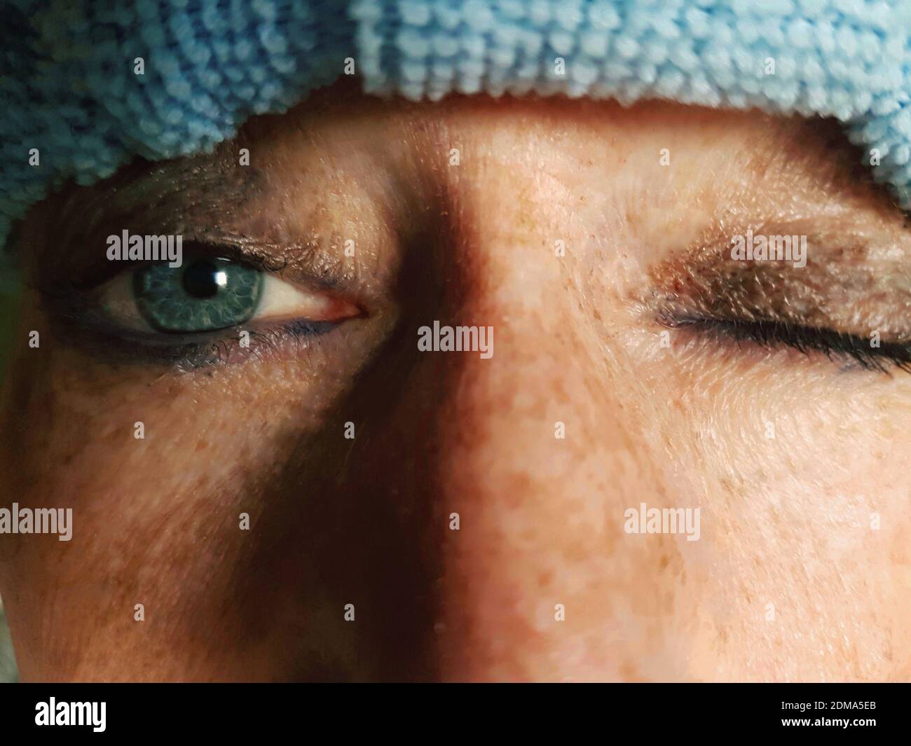 Woman headshot winking hi-res stock photography and images - Alamy