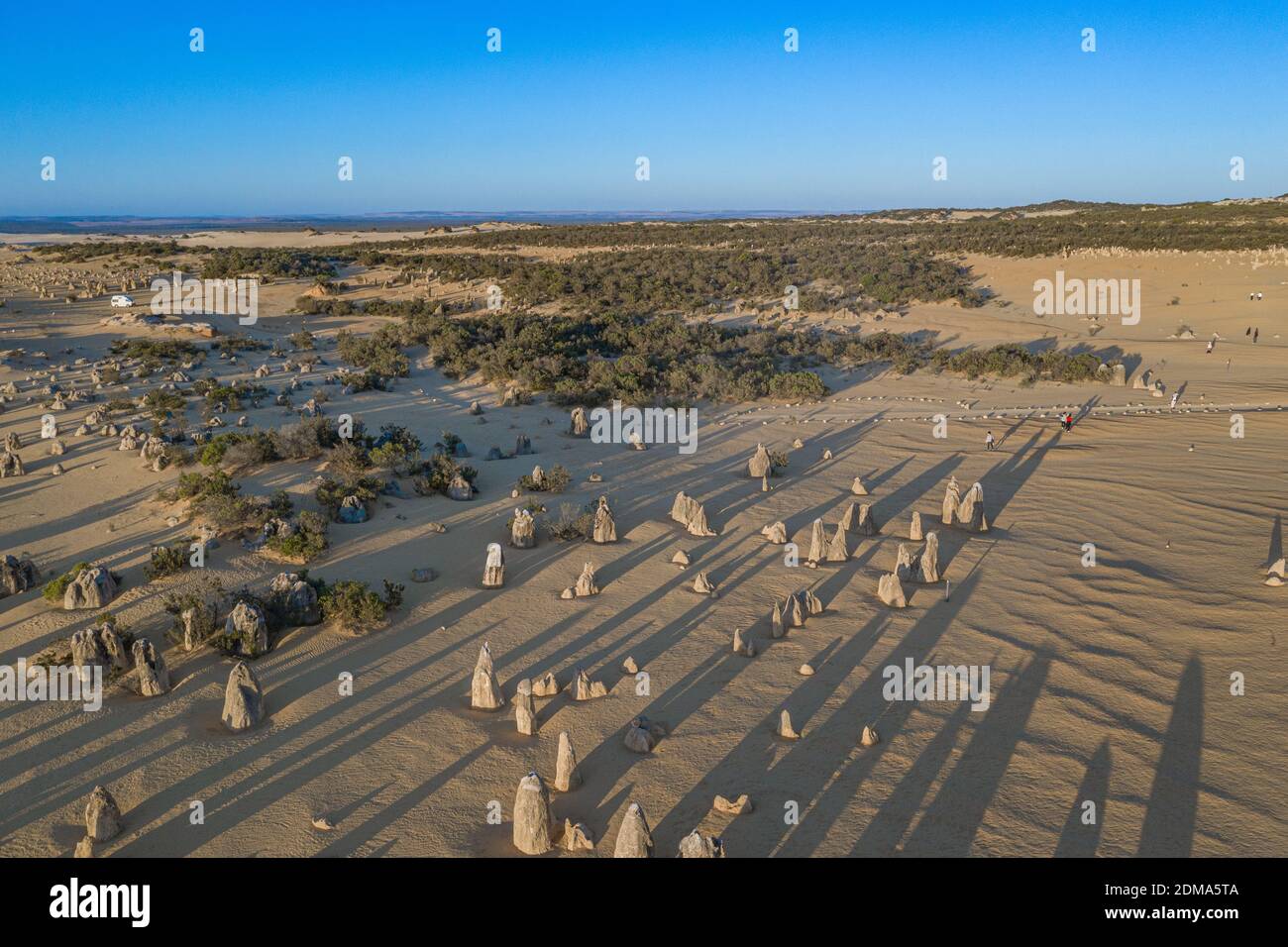 Sunset over the Pinnacles desert in Australia Stock Photo - Alamy