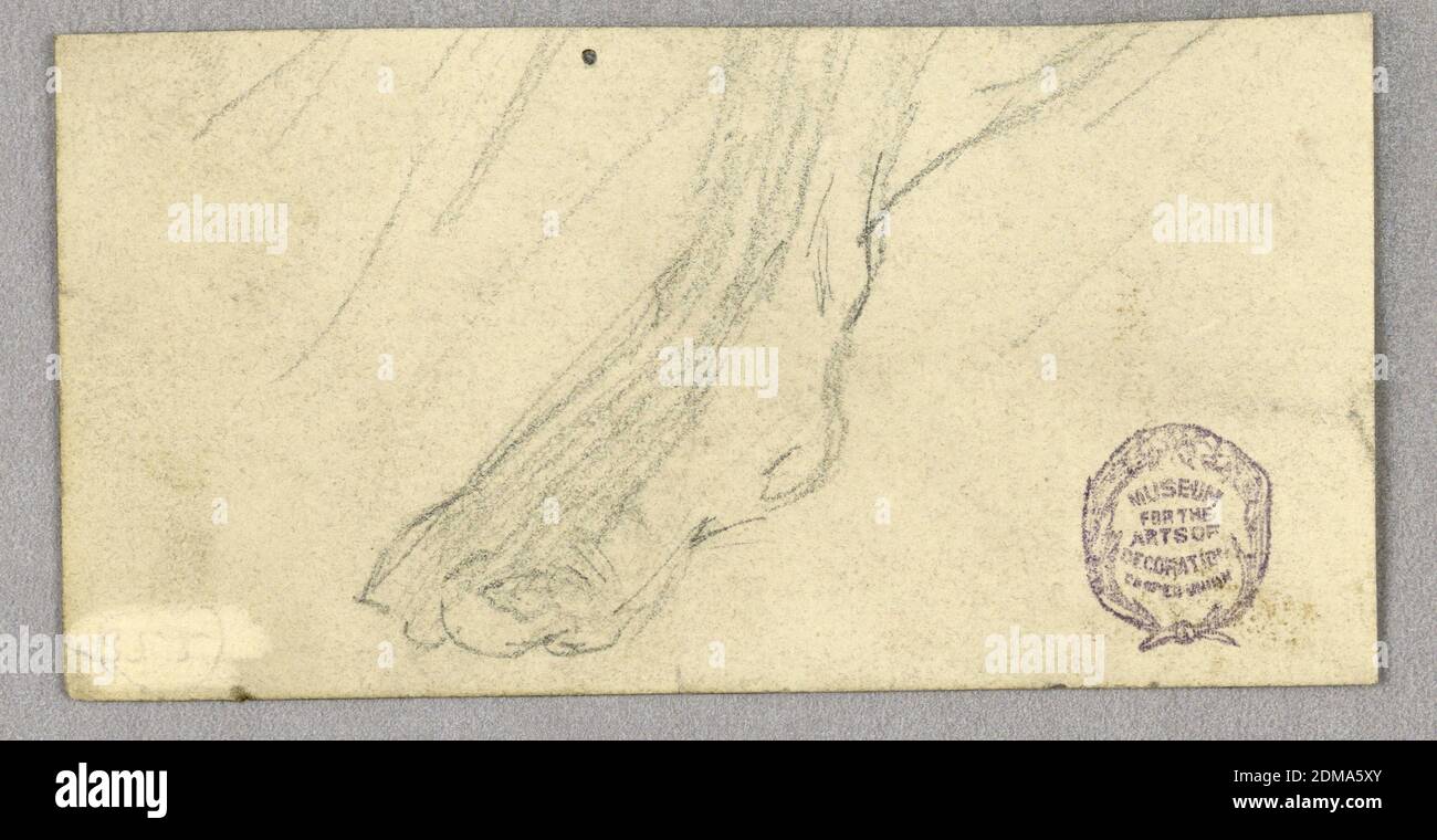 A Right Foot, Francis Augustus Lathrop, American, 1849 - 1909, Graphite ...