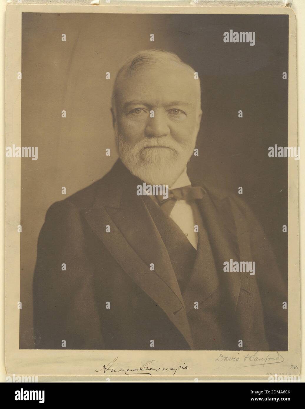 Andrew Carnegie, Photograph on sensitized paper, Bust length ...