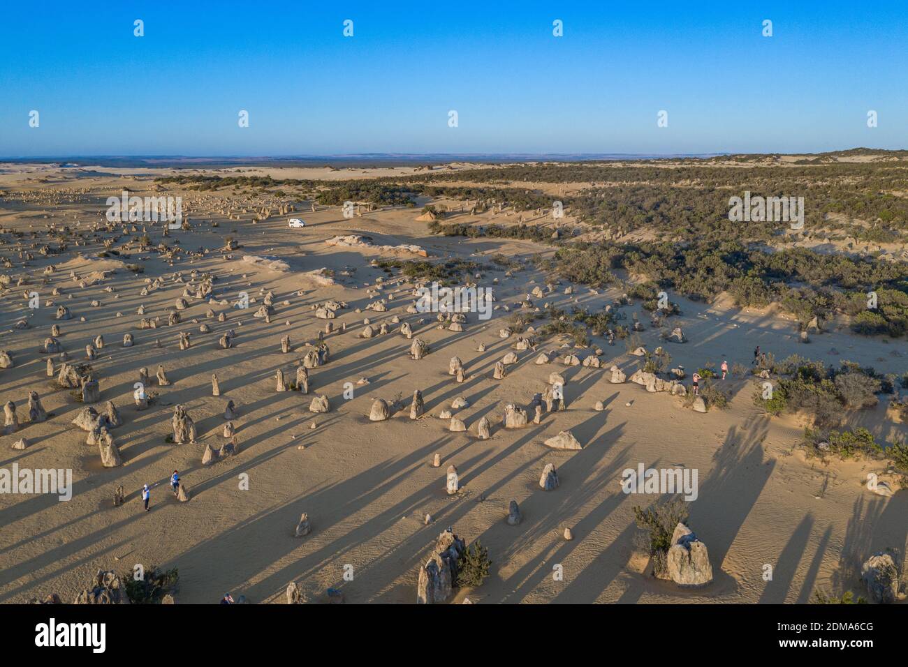 Sunset over the Pinnacles desert in Australia Stock Photo - Alamy