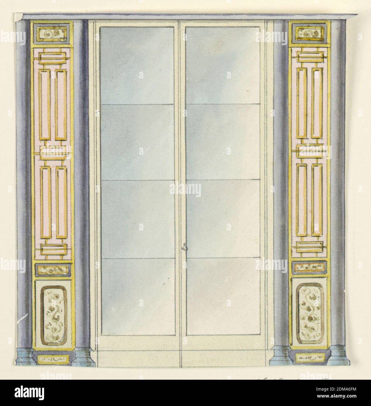 Design for a Window, Possibly for Lobby or Vicinity South of Dining ...