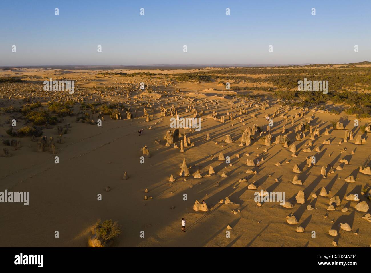 Sunset over the Pinnacles desert in Australia Stock Photo - Alamy