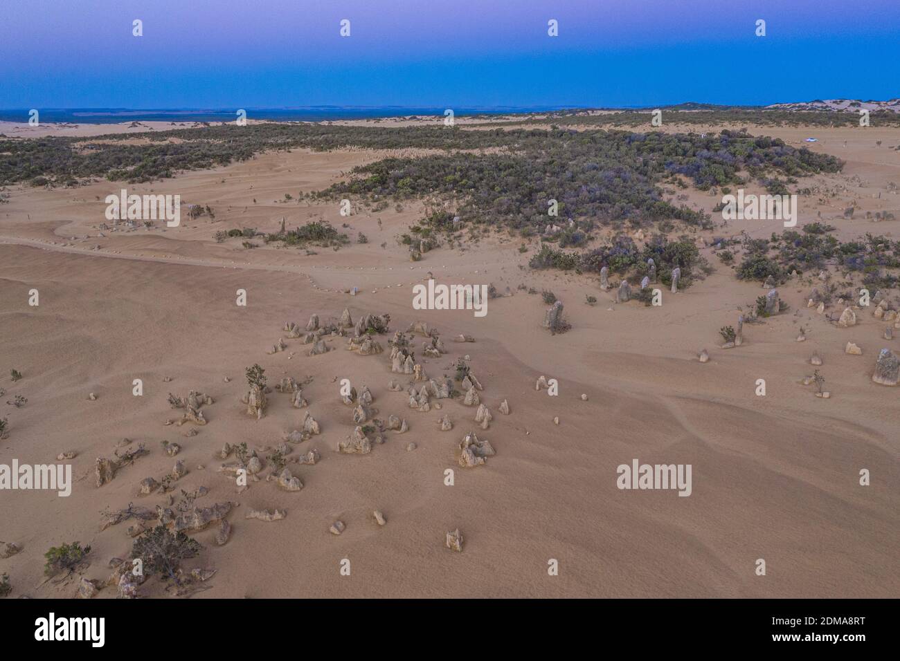 Sunset over the Pinnacles desert in Australia Stock Photo - Alamy