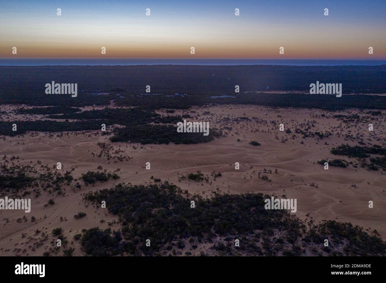 Sunset over the Pinnacles desert in Australia Stock Photo - Alamy