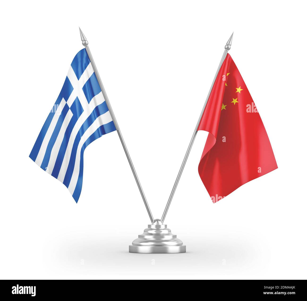 China greece table flags hi-res stock photography and images - Alamy