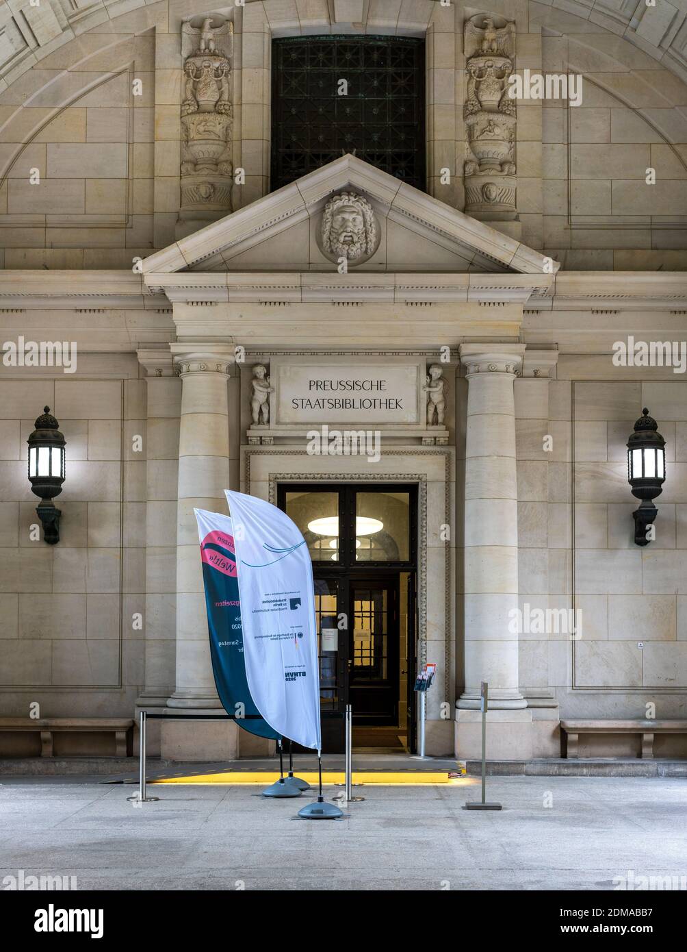The Restored Entrance To The Prussian State Library Unter Den Linden ...