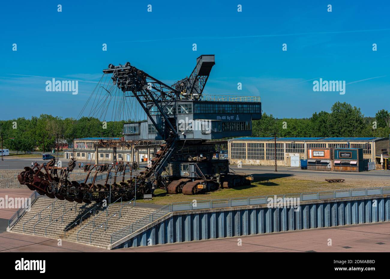 Bucket-wheel Excavator Mosquito In The Ferropolis Open-air Museum, City ...