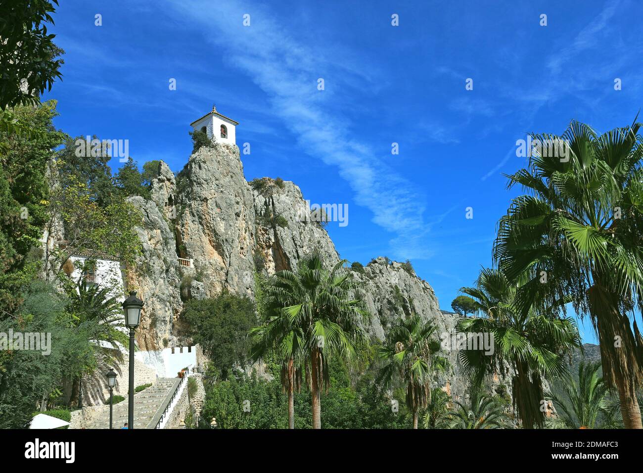 El Castell de Guadalest, Alicante, Spain, a fortified village built by ...