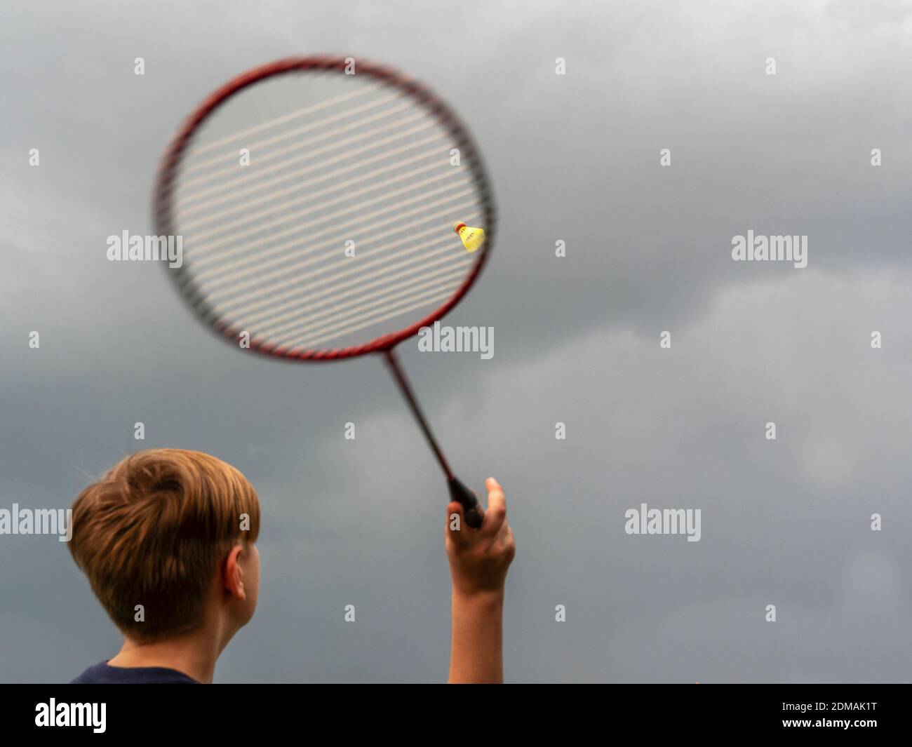 Badminton player, boy hi-res stock photography and images - Alamy