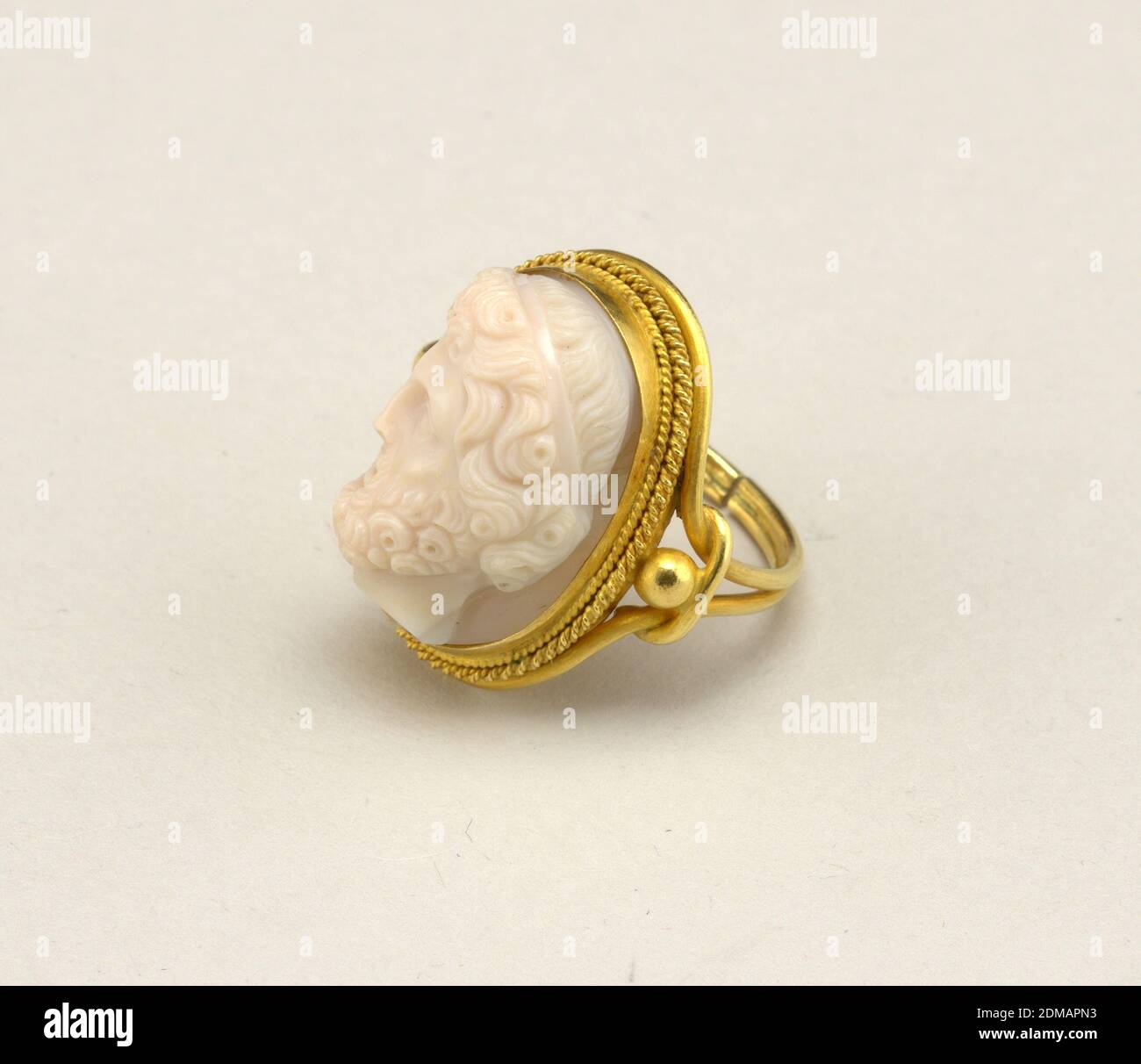 Ring, Gold, carved shell, Italy, 19th century, jewelry, Decorative Arts ...