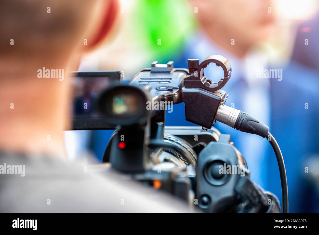 Operator Working His Equipment Video High Resolution Stock Photography ...