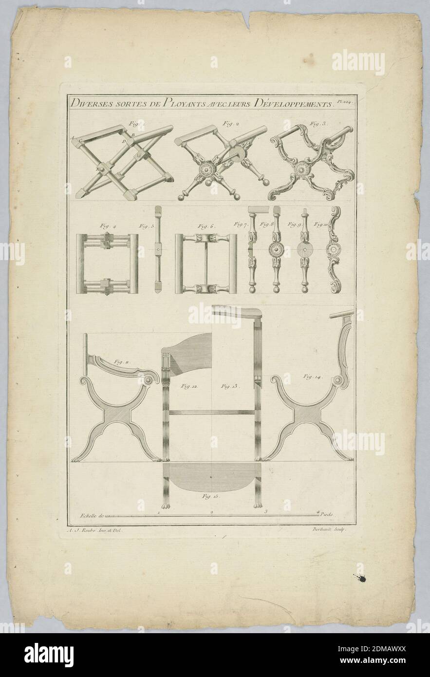 Various Types of Ployants and Their Development, André-Jacob Roubo ...