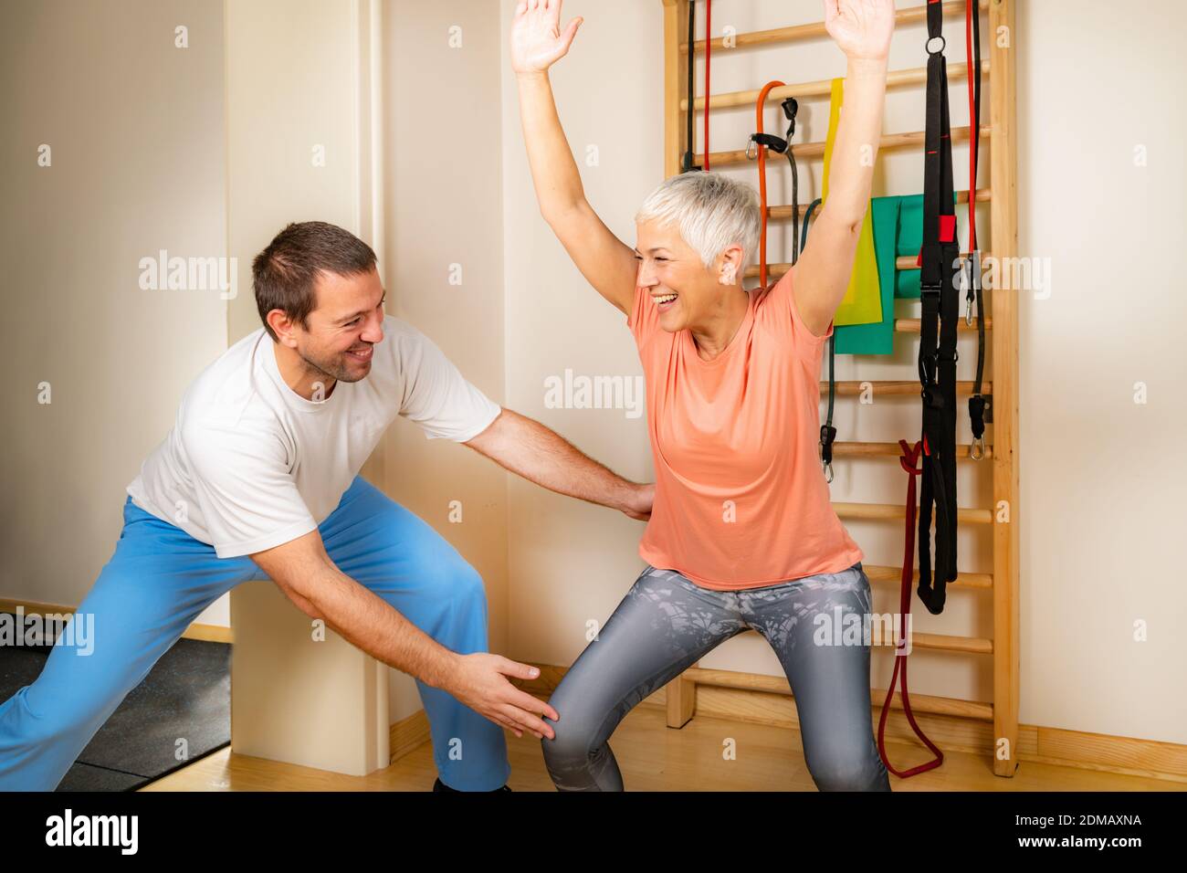 Mature Woman Squat Indoors High Resolution Stock Photography and Images ...