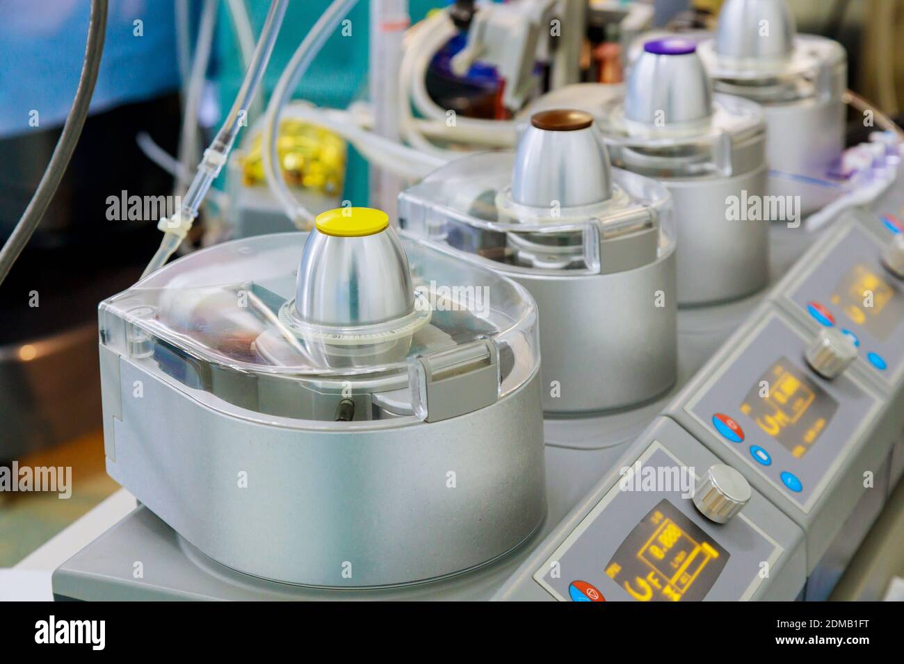 Operating room for during heart surgery in lung machine in apparatus ...