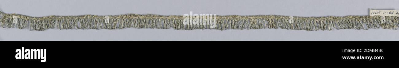 Fringe, Medium: silver foil on a silk core Technique: woven, Silver ...