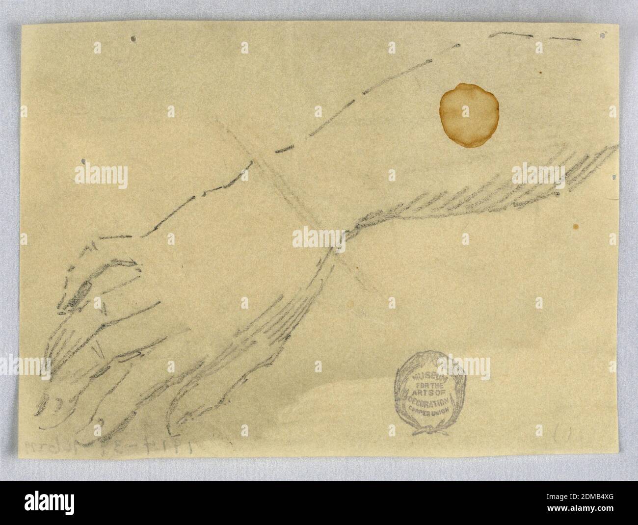 Sketch of Hand and Wrist, Francis Augustus Lathrop, American, 1849 ...