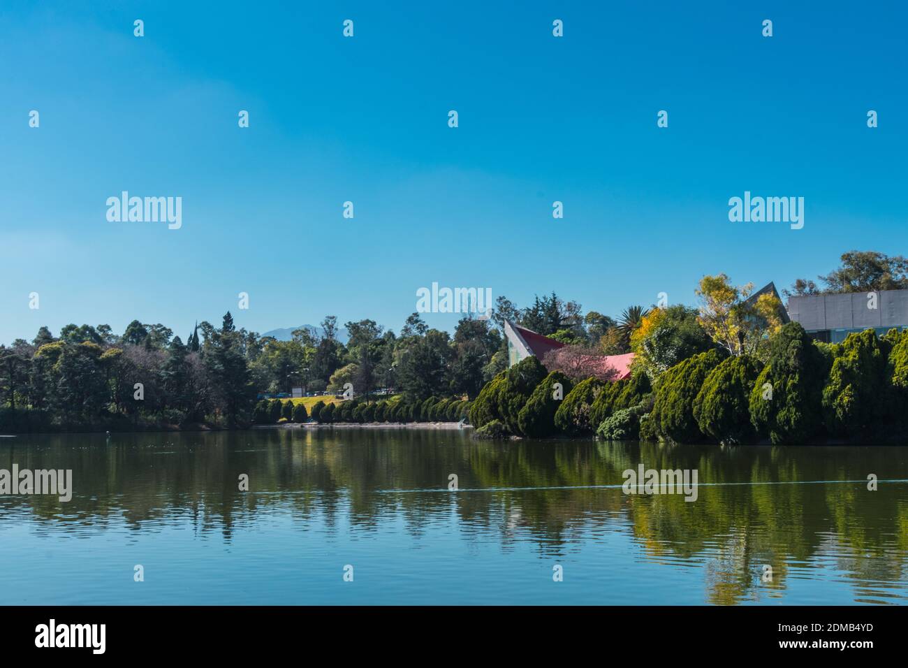 A view of Bosque de Chapultepec, the biggest park in Mexico City and ...