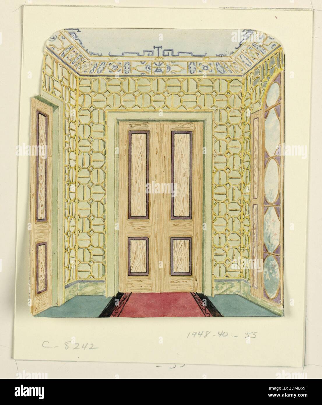 Design for Lobby, Possibly the Ante Room to the Music Room, Frederick ...
