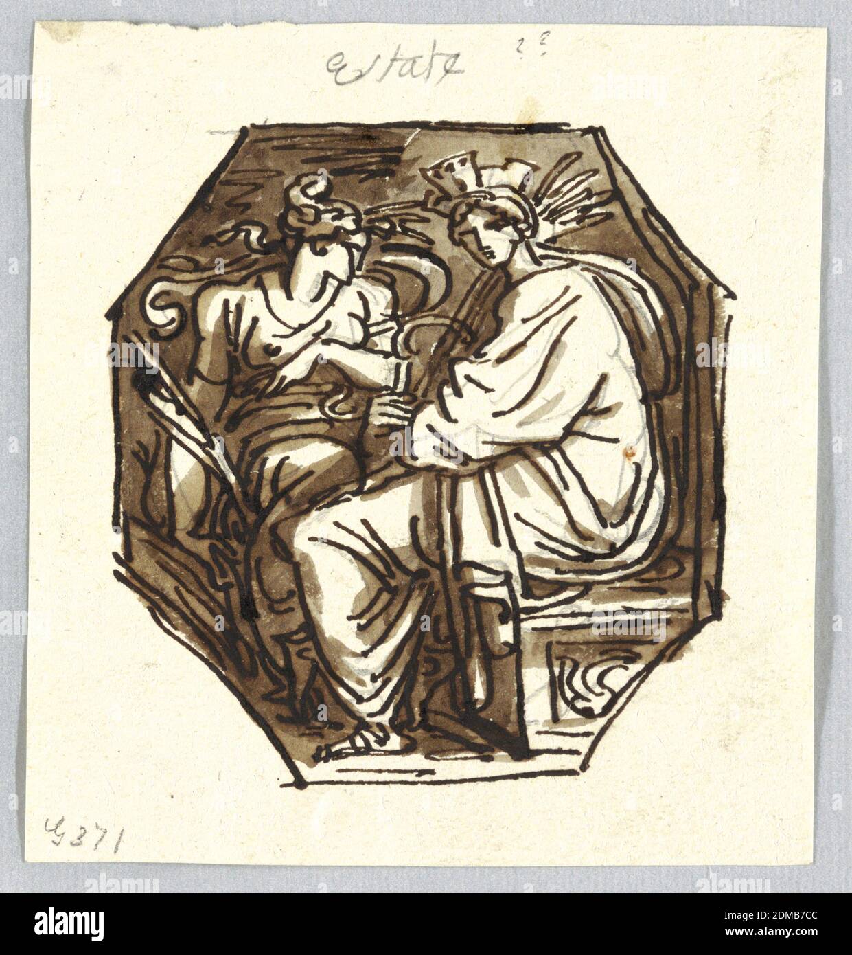Decorative Project with Octagonal Representation of Summer, Felice ...