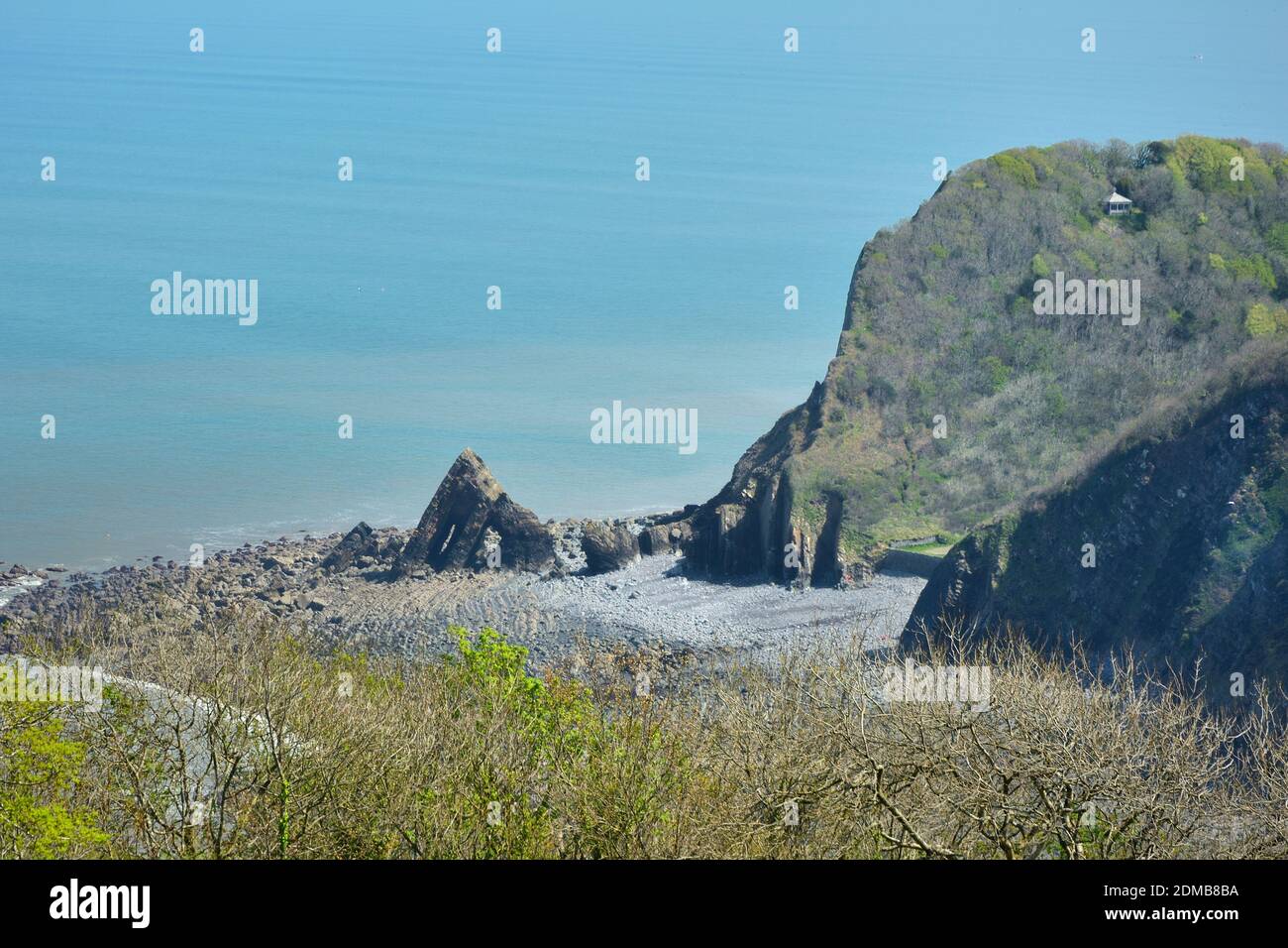Mouthmill Beach and the Blackchurch Rock, South West Coast Path, North ...